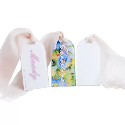 China DIY Sublimation Acrylic Wedding Place Cards Blank Hanging Tags Table Decor Birthday Party Decoration for sale