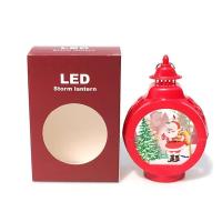 China Personalized Photo Lantern Sublimation Blank LED Christmas Lanterns Hanging Ornaments Christmas Decorations for sale
