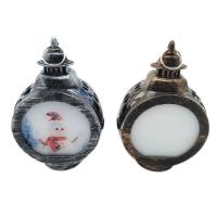 China Personalized Photo Lantern Sublimation Blank LED Christmas Lanterns Hanging Ornaments Christmas Decorations for sale