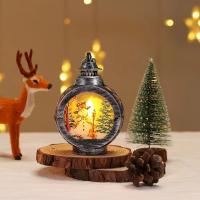 China Personalized Photo Lantern Sublimation Blank LED Christmas Lanterns Hanging Ornaments Christmas Decorations for sale