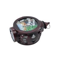 China Personalized Photo Lantern Sublimation Blank LED Christmas Lanterns Hanging Ornaments Christmas Decorations for sale