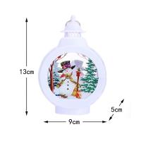 China Personalized Photo Lantern Sublimation Blank LED Christmas Lanterns Hanging Ornaments Christmas Decorations for sale
