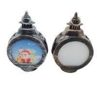 China Personalized Photo Lantern Sublimation Blank LED Christmas Lanterns Hanging Ornaments Christmas Decorations for sale