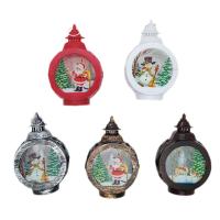 China Personalized Photo Lantern Sublimation Blank LED Christmas Lanterns Hanging Ornaments Christmas Decorations for sale