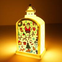 China Custom Blanks Christmas Lantern Hanging Led Garden Decorative Storm Light Sublimation Lanterns for sale