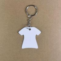 China Double Sided Sublimation Metal Keychain Customized Aluminum Key Ring Blanks for sale