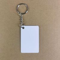 China Double Sided Sublimation Metal Keychain Customized Aluminum Key Ring Blanks for sale