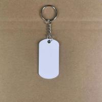 China Double Sided Sublimation Metal Keychain Customized Aluminum Key Ring Blanks for sale