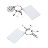 China Diy Custom Father'S Day Keychain Sublimation Daddy Photo Keyring for sale