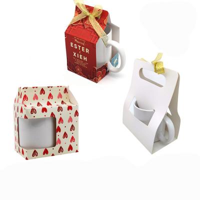 China Personalized Mug Packaging Box 11oz Sublimation Mug Gift Box Blank Paper Box For DIY Printing for sale