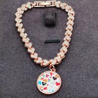 China Double Sided Printing Sublimation Rhinestones Bracelet Ins Style for sale