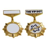 China Sublimation Medal Blanks Personalized Blank Gold Pin Medals for sale