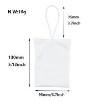 China Double Sided Polyester Sublimation Car Air Freshener Blank Creative Car Hanger for sale