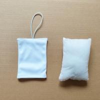 China Double Sided Polyester Sublimation Car Air Freshener Blank Creative Car Hanger for sale