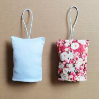 China Double Sided Polyester Sublimation Car Air Freshener Blank Creative Car Hanger for sale
