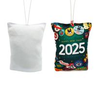 China Double Sided Polyester Sublimation Car Air Freshener Blank Creative Car Hanger for sale