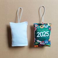 China Double Sided Polyester Sublimation Car Air Freshener Blank Creative Car Hanger for sale