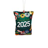 China Double Sided Polyester Sublimation Car Air Freshener Blank Creative Car Hanger for sale