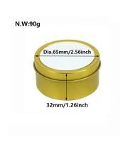 China Sublimation Blank Metal Round Tin Box Metal Candle Jar Customized Printing Gift Metal Box for sale