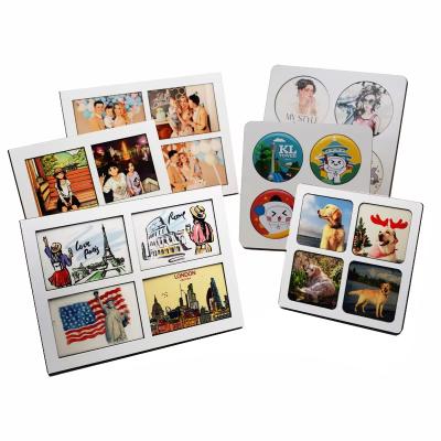 China Sublimation Blank MDF Magnets Photo Frame Diy Graduation Photo Frame Personalized MDF Photo Frame for sale