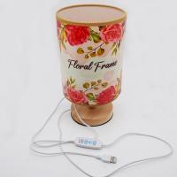 China Personalized Wood Base Desktop Sublimation USB Night Lamp Light With Printable PET Film For DIY Printing for sale