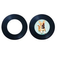 China Blank Printable Sublimation Vinyl Record Fridge Magnets Personalized Sublimation Gifts for sale