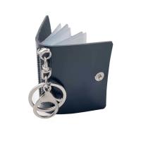 China Portable Diy Sublimation Mini Photo Album Keychain Custom PU Leather With Inner PVC Pages Blank Photo Frame Keyring for sale
