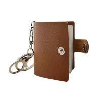 China Portable Diy Sublimation Mini Photo Album Keychain Custom PU Leather With Inner PVC Pages Blank Photo Frame Keyring for sale