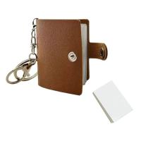 China Portable Diy Sublimation Mini Photo Album Keychain Custom PU Leather With Inner PVC Pages Blank Photo Frame Keyring for sale