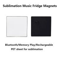 China Sublimation Music Fridge Magnets With printable Pet sheet USB Rechargeable Sublimation Fridge Magnet Blanks for sale