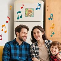 China Sublimation Music Fridge Magnets With printable Pet sheet USB Rechargeable Sublimation Fridge Magnet Blanks for sale