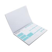 China Sublimation B5 PET Cover Spiral Coils Weekly Planner Blank Schedule Book For Heat Press for sale