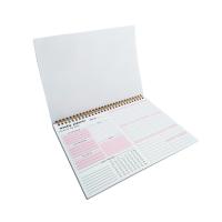 China Sublimation B5 PET Cover Spiral Coils Weekly Planner Blank Schedule Book For Heat Press for sale