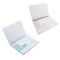 China Sublimation B5 PET Cover Spiral Coils Weekly Planner Blank Schedule Book For Heat Press for sale