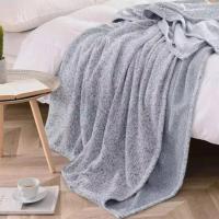China Diy Photo Printing Soft Blank Polyester Sublimation Heather Grey Throw Blanket for sale