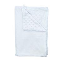 China Super Soft Sublimation Fleece Blanket Diy Custom Minky Dot Baby Blanket for sale