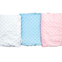 China Super Soft Sublimation Fleece Blanket Diy Custom Minky Dot Baby Blanket for sale