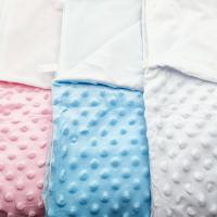 China Super Soft Sublimation Fleece Blanket Diy Custom Minky Dot Baby Blanket for sale