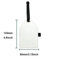 China Blank PU Leather Sublimation Golf Tee Bag Tag Blanks Father'S Day Gift Custom Leather Golf Tee Holder for sale