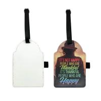 China Blank PU Leather Sublimation Golf Tee Bag Tag Blanks Father'S Day Gift Custom Leather Golf Tee Holder for sale