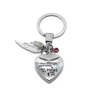 China Metal Blank Sublimation Urn Keychain For Ashes for sale