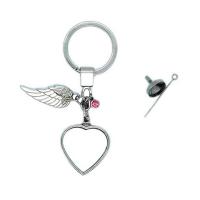 China Metal Blank Sublimation Urn Keychain For Ashes for sale
