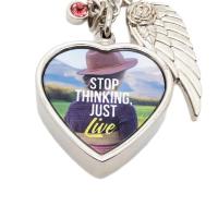 China Metal Blank Sublimation Urn Keychain For Ashes for sale