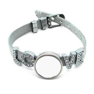 China Metal Sublimation Bracelet Blanks For Love Cross Dad Heart Mom Ok Star US For DIY Photo Printing for sale