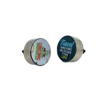 China Custom Metal Silver Blank Car Air Freshener Clips For Sublimation Printing for sale