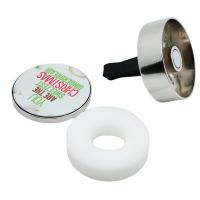 China Custom Metal Silver Blank Car Air Freshener Clips For Sublimation Printing for sale