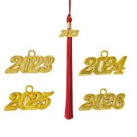 China Double Sided Printing Sublimation Graduation Tassel Photo Charm For Graduation Cap Custom Graduation Tassel Charms for sale