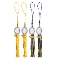 China Double Sided Printing Sublimation Graduation Tassel Photo Charm For Graduation Cap Custom Graduation Tassel Charms for sale