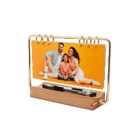 China Creative Double Sided Blank Sublimation Calendar Frame Display And Holder With Printable 7 PET Sheets for sale