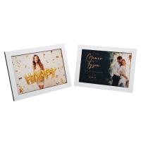 China Vintage Blank Sublimation MDF Photo Frame With Printable Matte Cardboard Custom Wood Frames for sale